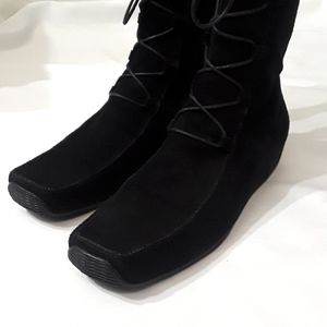 Jamie Mascaro | Shoes | Vintage Jamie Mascaro Suede Laceup Mid Calf ...